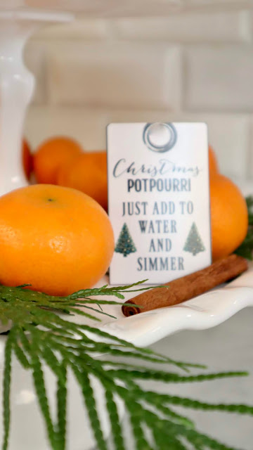 Christmas potpourri printable tags and recipe - My Sweet Savannah