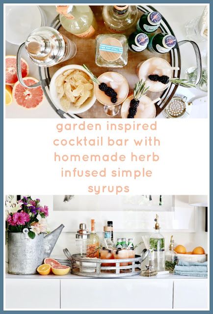 herb infused simple syrups & cocktail bar - My Sweet Savannah