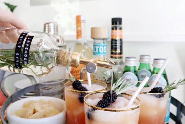 herb infused simple syrups & cocktail bar - My Sweet Savannah