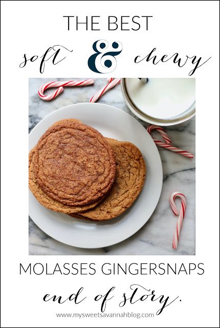 soft and chewy molasses gingersnaps - My Sweet Savannah