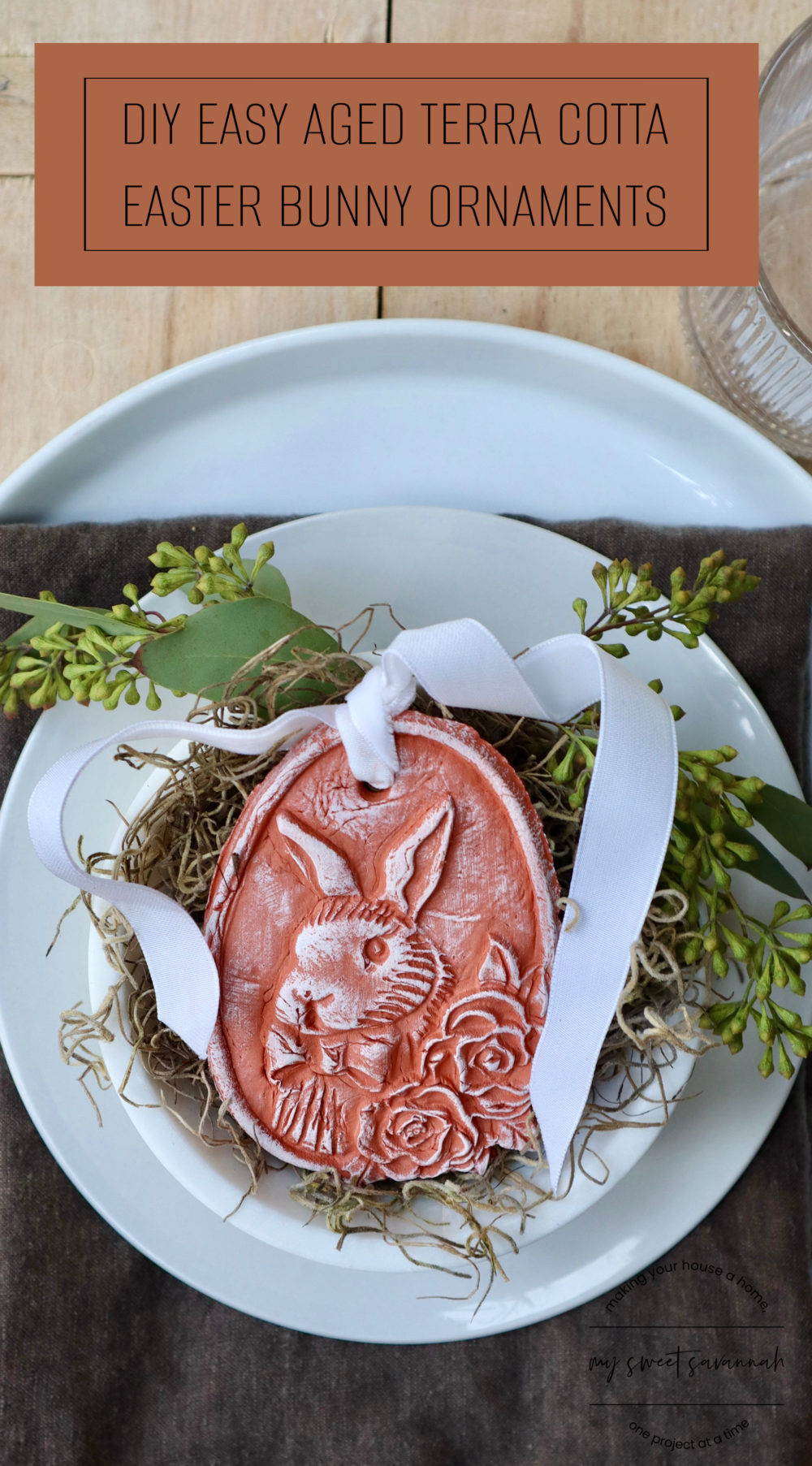 DIY clay rabbits for Easter - My Sweet Savannah