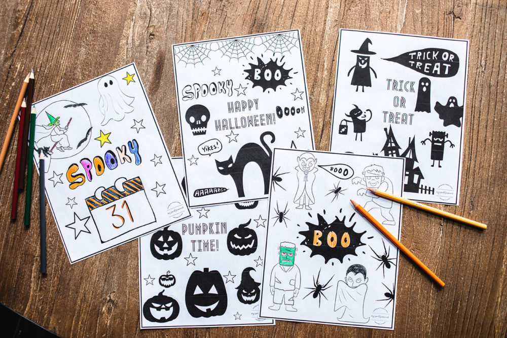 Halloween coloring pages- FREE PRINTABLES - My Sweet Savannah