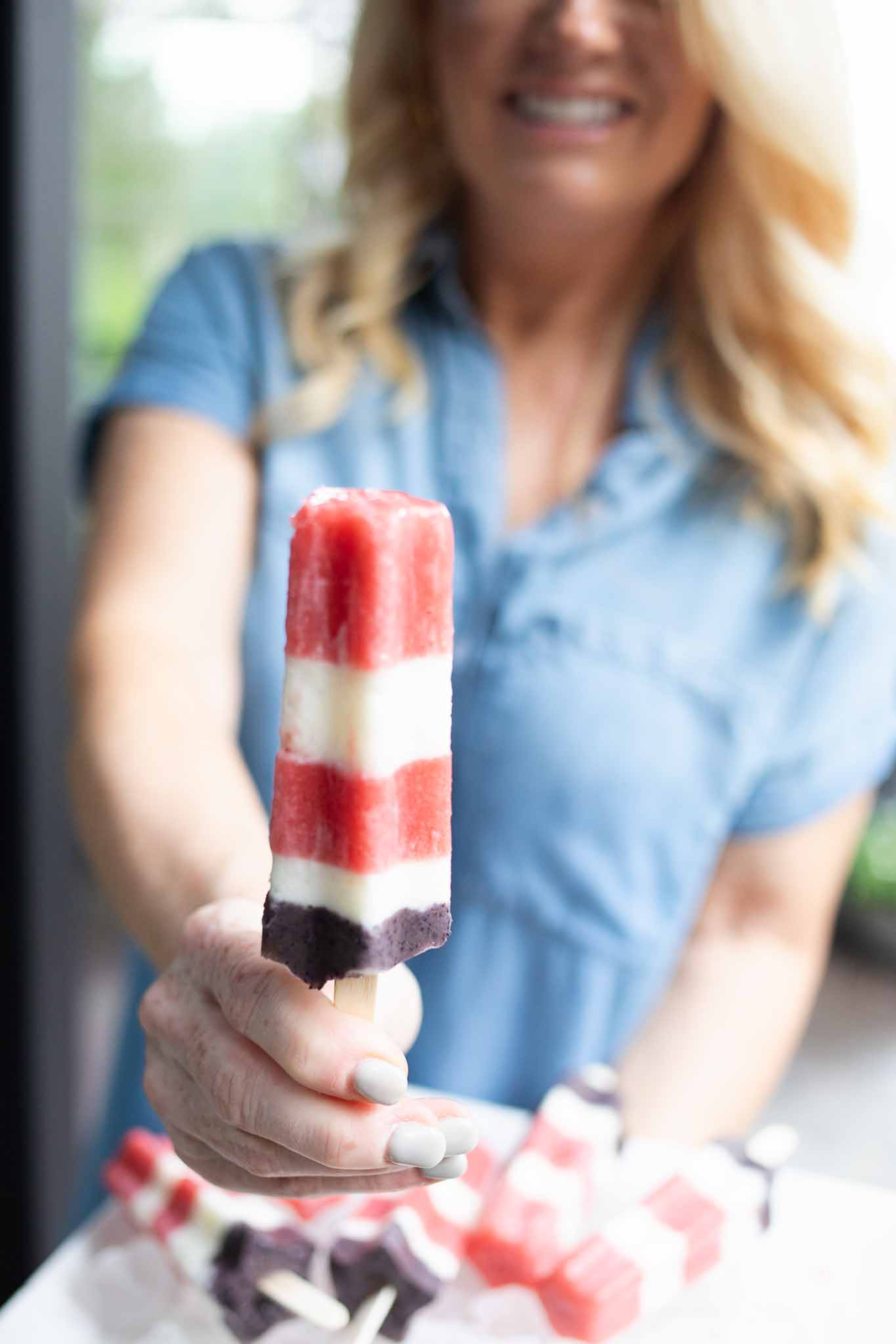 homemade 4th of July popsicles - My Sweet Savannah