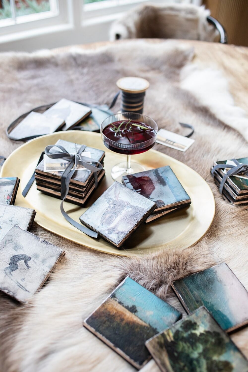 DIY Christmas Tile Coasters (Easy Handmade Gift Idea) - My Sweet Savannah